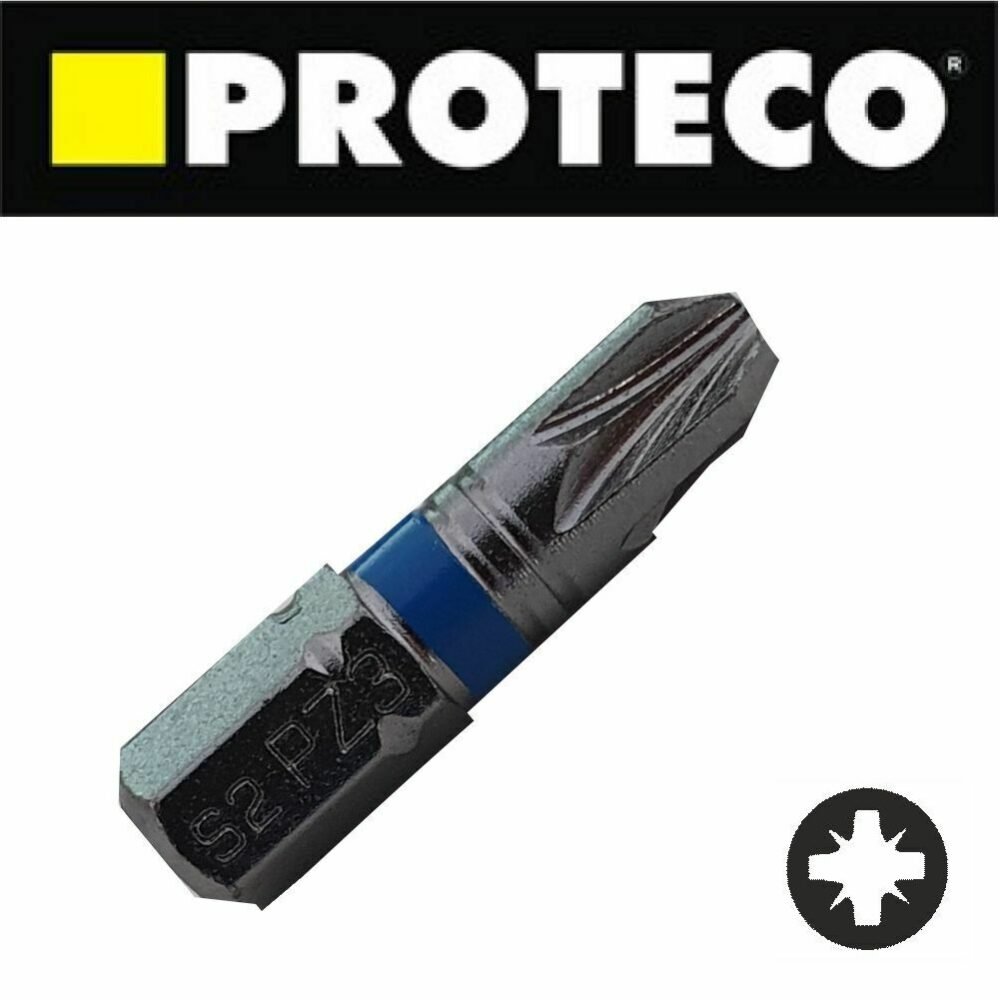 POZIDRIVE Bit Bits PROFI 1/4'' S2 Hex PZ1 PZ2 PZ3 Screwdriver Power ...
